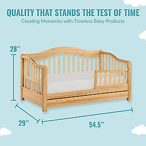Dream On Me Toddler Day Bed in Natural, Greenguard Gold Certified, 54.5x29x28 Inch (Pack of 1)