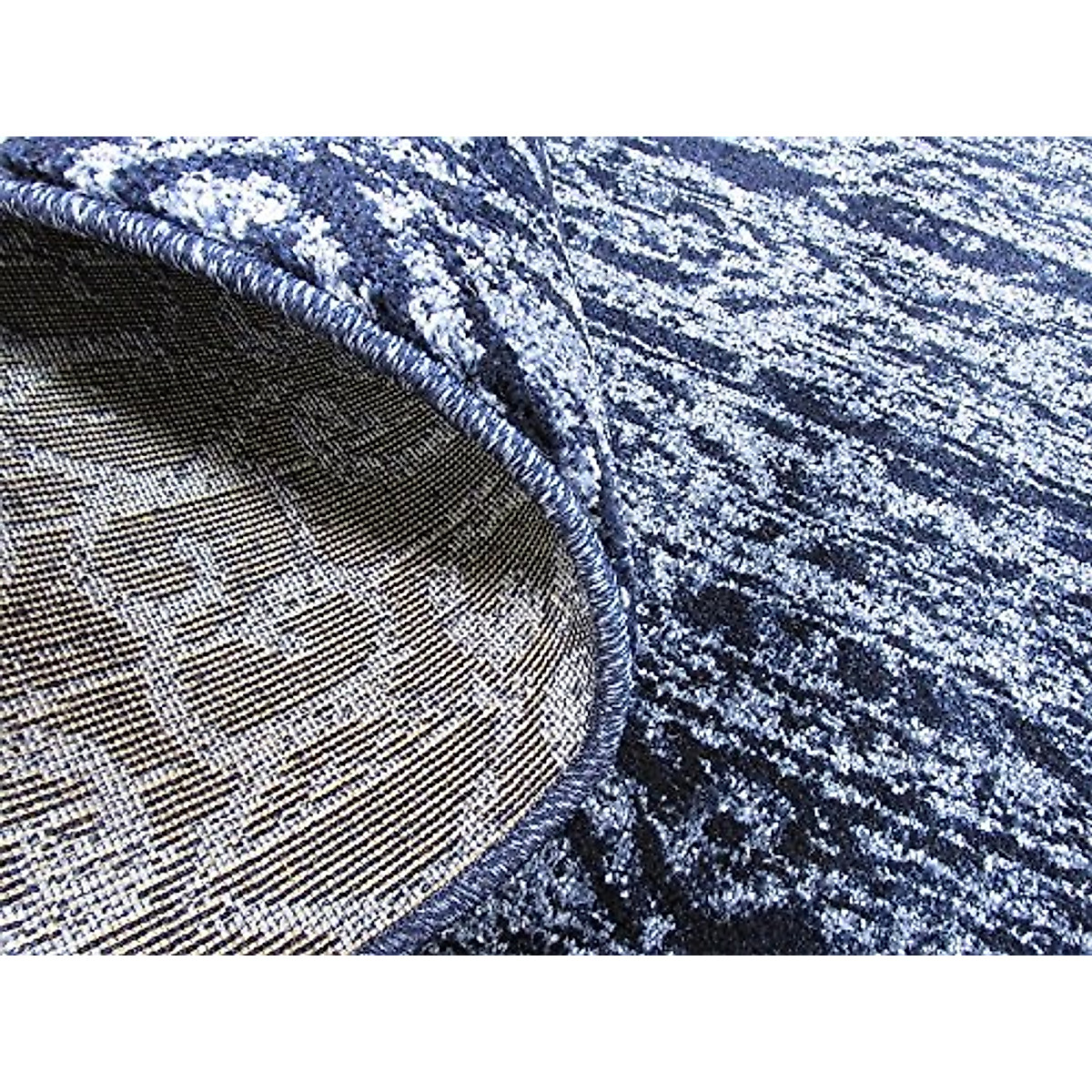 Unique Loom Del Mar Collection Area Rug - Jennifer (10' 6" x 16' 5" Rectangle, Blue/ Navy Blue)