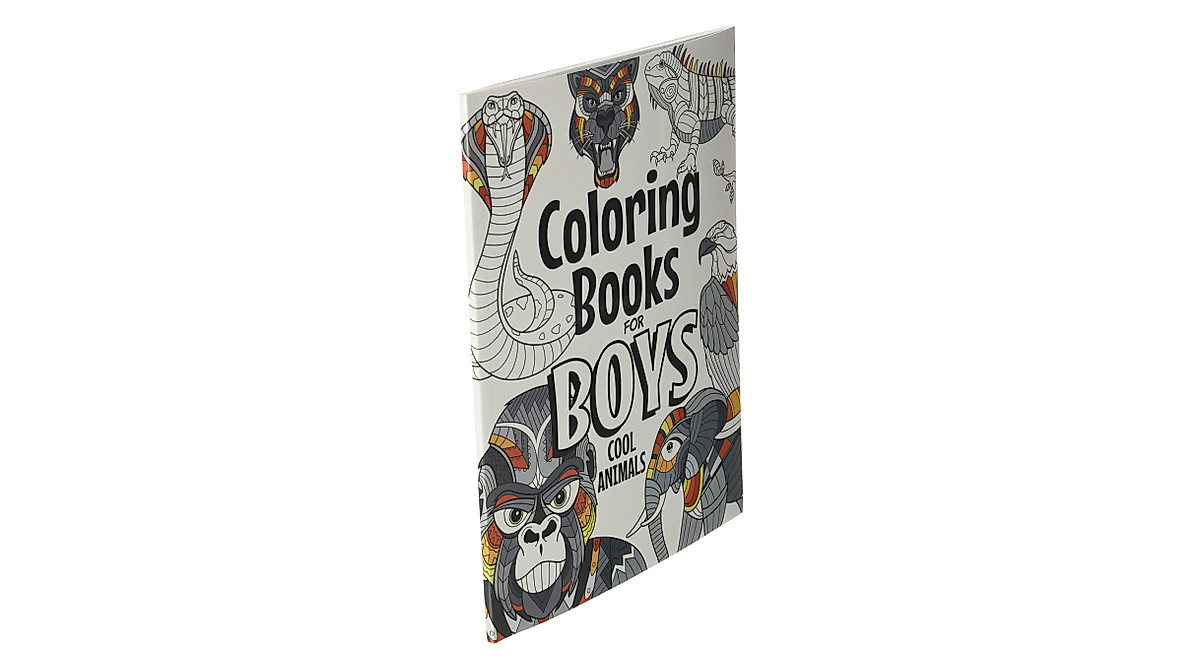 Cool Animal Coloring Book for Boys Aged 6-12 | Fun and Creative
