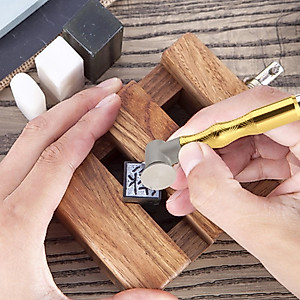 Gralara Elbow 90 Degree Handpiece Kit Rotary Polishing Machine Electric Grinding Pen Flexible Multipurpose for Cutting Engraving Polishing, Aureate