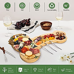 LAZY TIGER Birthday Gift for Women, Upgraded Charcuterie Board Cheese Board,Bamboo Aperitif Boards, Bachelorette Party Favors L700