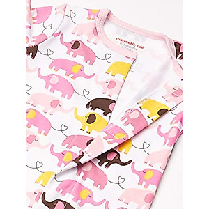 Magnificent Baby Unisex Baby Footies Pink Elephant, 3-6M 12-16 lb US