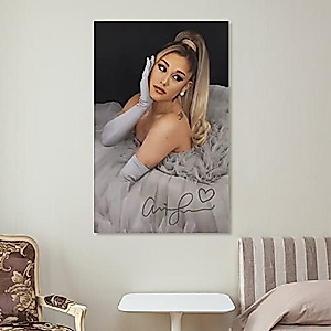 QIGUTRNG Ariana Star Singer Grande Poster Art Picture Print Modern Family Bedroom Decor Posters 11.81x7.87inch(20x30cm)