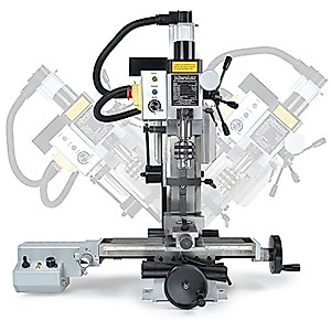 MicroLux® High Precision Heavy Duty R8 Miniature Milling Machine Only “True Inch” machine on the market, Powerful brushless 500W motor with more torque