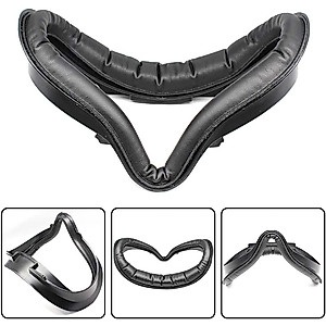 CALIDAKA VR Facial Interface Bracket & PU Leather Foam Face Pad Replacement Protective Lens Cover for Oculu s Quest 2 VR Headsets Sweat-Proof Comfortable