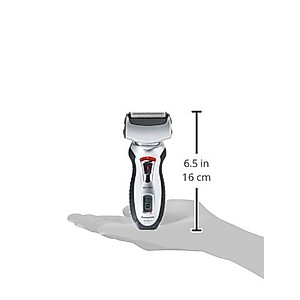 Panasonic ES-RT51-S Arc3 Wet/Dry 3-Blade Pivoting Head Built-in Pop-up Trimmer Cordless Electric Razor for Smooth and Comfortable Shave Travel Pouch Included