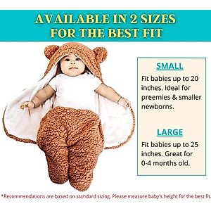 Kermode Teddy Bear Baby Swaddle Blanket - Plush Baby Swaddler for Newborns - Cute Infant Swaddle Wrap & Receiving Blanket - Perfect Gender Neutral Baby Shower & Registry Gift for Boy & Girl