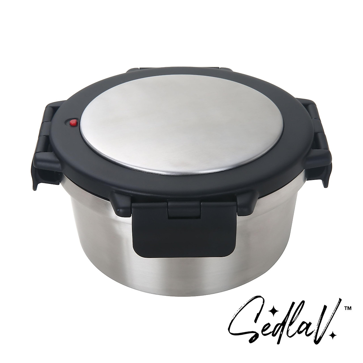 SEDLAV 28 oz Round Food Container | Stainless Steel Construction for Fresh Meals On-the-Go
