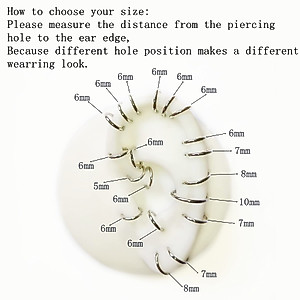 LOVEBODYJEWELRY 18g 8mm Hinged Hoop Nose Ring Gold Septum Ring Clicker 316L Surgical Steel Nose Hoop 18 Gauge Cartilage Earring Nose Piercing Body Jewelry Helix Daith Tragus Earrings Lip Rings