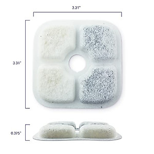 PET STANDARD Water Filters, Compatible with Catit® PIXI™ Water Fountain, Pack of 12