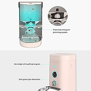 DOGNESS Automatic WiFi Dog/Cat Smart Camera Feeder - 6.5Lbs Large Capacity App Control Food Dispenser with WiFi, Portion Control, Voice Recording, Camera, Timer Programmable (4L Pink)