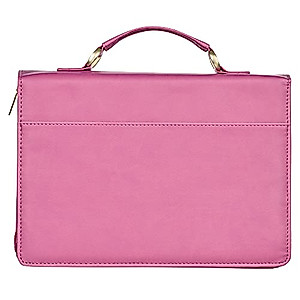 Christian Art Gifts Fashion Bible Cover Amazing Grace Scenic Faux Leather, Pink, Large