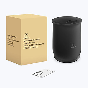 COMFIER Large Towel Warmer, Gifts for Her,Him, Towel Warmers for Bathroom,Hot Towel Warmer Bucket,Heat Towels in 10 Minutes, Blanket Warmers for Home,Auto Shut Off,Bathrobes,Baby Blanket(Black)