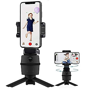BoxWave Stand and Mount Compatible with Energizer Energy 100 (2017) (Stand and Mount by BoxWave) - PivotTrack Selfie Stand, Facial Tracking Pivot Stand Mount - Jet Black