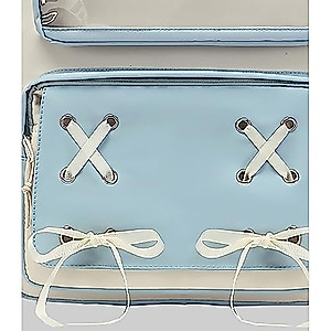 ALORVE Backpack Cute Anime Student Schoolbag Cartoon Casual Travel Bag for Boys and Girls School Season Gifts (Blue)