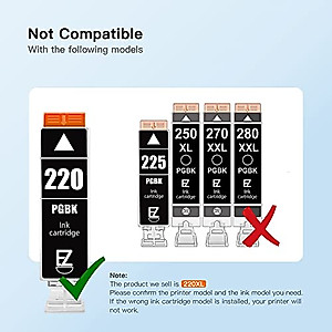 E-Z Ink (TM Compatible Ink Cartridge Replacement for Canon PGI-220 PGI220 CLI-221 CLI221 to use with MX860 MX870 MP980 MP990 MP560 (6 Large Black, 3 Cyan, 3 Magenta, 3 Yellow, 3 Small Black) 18 Pack