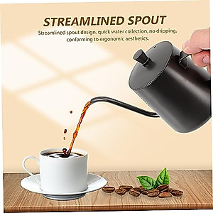 LALADEFIEE Coffee Maker Filter Kettle Stainless Coffee Pot Coffee Bar Accessories Espresso Machines Drip Teapot Coffee Turkish Long Spout Water Pot Tea Pots Stainless Steel