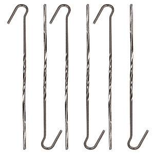 Stansport 821 Stansport 7.5" Steel Skewer Tent Stakes - 6 Pack, Multicolored, One Size