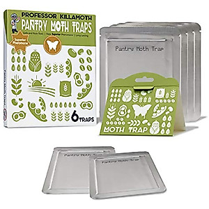 Superior Pantry Moth Traps with Pheromones Prime | No Insecticides | Safe, Non-Toxic and Child and Pet Friendly | Superior Attractant - 6 Traps