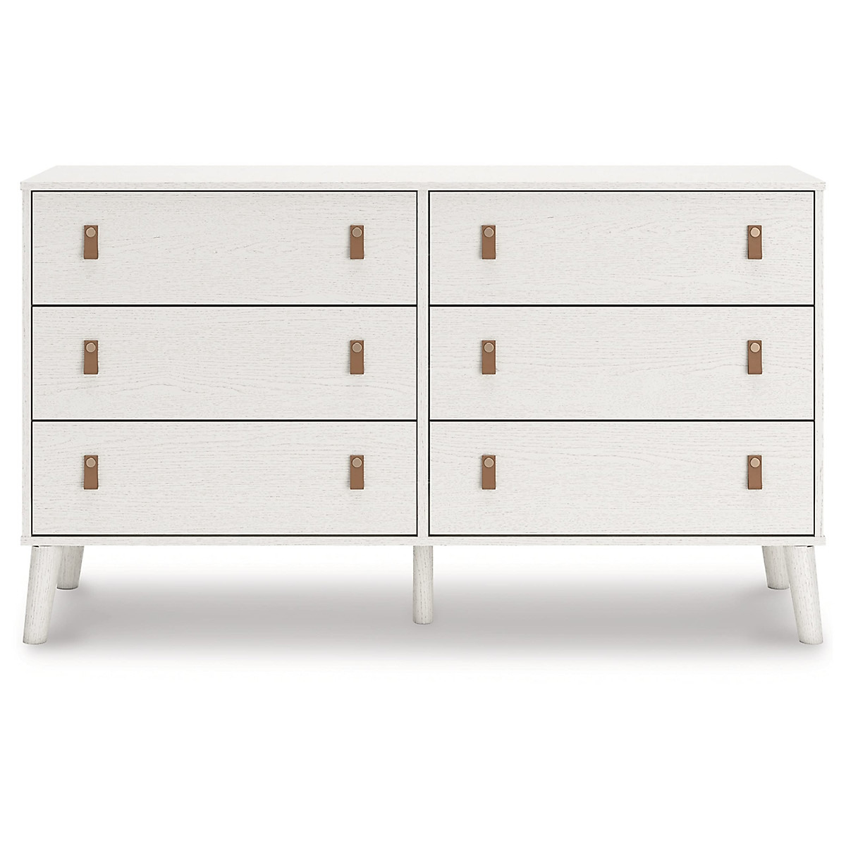Signature Design by Ashley Aprilyn Farmhouse 6 Drawer Dresser, Whitewash