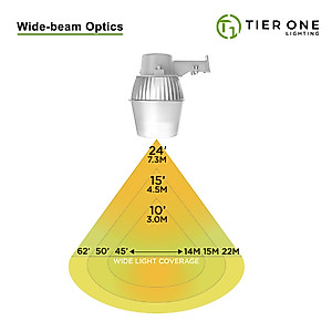 250W Equivalent Barn Light with 29W LED bulb Outdoor Dusk to Dawn Area and Flood Light with Photocell UL Listed LED Security Light for barn Garage Yard Warehouse 4000K 3300LM 120Vac Gray 1Pack