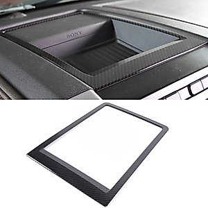 Keptrim for F150 ABS Carbon Fiber Center Console Dash Storage Tray Trim for 2015 2016 2017 2018 2019 2020 Ford F150, 1pc