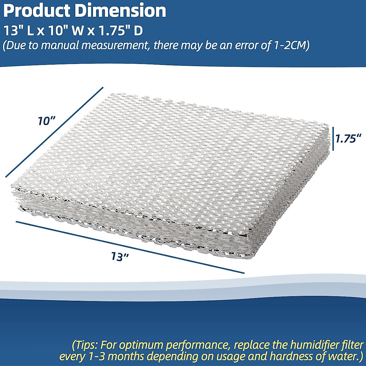 Sconva 45 Humidifier Filter Pad Water Panel Replacement Compatible with Aprilaire Whole House Humidifier Models 400, 400A, 400M Humidifier Parts & Accessories (Pack of 2)