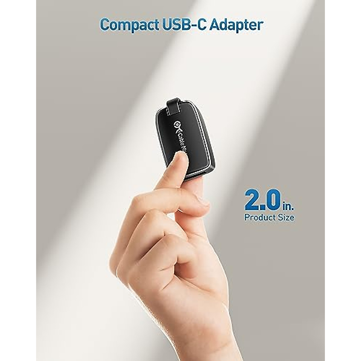 Cable Matters Portable 32.4Gbps USB C to DisplayPort 1.4 Adapter, 4K 144Hz/ 8K 60Hz with HDR, Thunderbolt to DisplayPort Compatible with Thunderbolt 4/USB4, Valve Index, MacBook, iPad, iPhone 15, XPS