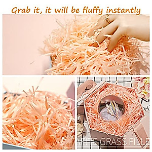 HLNLSU Cut Paper Shred Filler (1 LB) for Packing and Filling Gift Baskets,Multi-color optional (White)