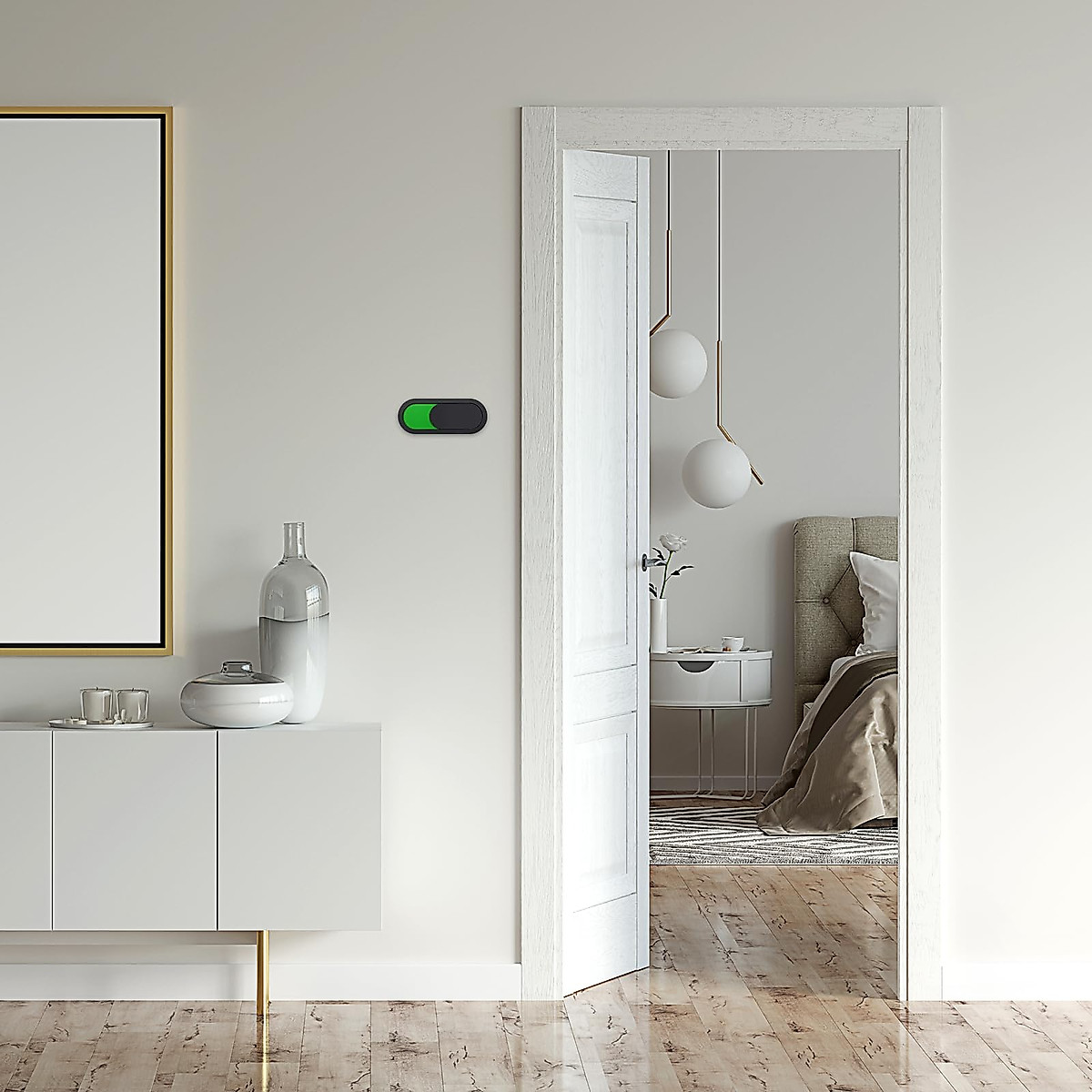 VILLCASE Slide Door Privacy Sign, Vacant Occupied Blank Not Disturb Available Indicator, Open Closed Slide Door Signs for Home Office Restroom Conference Bathroom