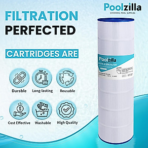 Poolzilla 1 Pack Pool Filter Cartridge Replacement for Jandy CS200, PJANCS200, R0462400, Unicel C-8418, Filbur FC-0823, Aladdin 35002, 200 | Premium Pool Filtration