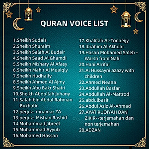 EQUANTU Quran USB Flash Drive - Portable 32GB Thumb Flash Drive, Quran in MP3 Format, 27 Famous Readers, Appliable for Cars, Laptops, Quran Speaker, and Other USB Compatible Devices (Silver)