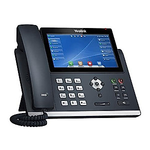 Yealink SIP-T48U IP Phone [5 Pack] 7-Inch Color Touch Screen Display, 16 Lines. Dual USB Ports, Dual-Port Gigabit Ethernet, PoE, Power Adapter Not Included (SIP-T48U)