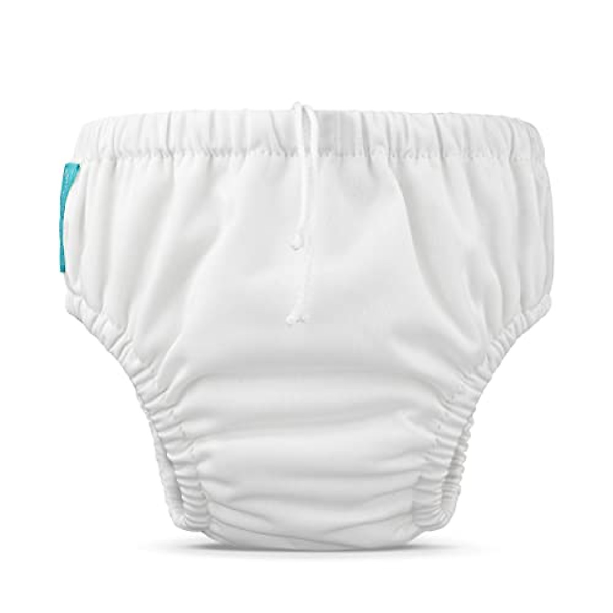 Charlie Banana Baby Reusable and Washable Swim Diaper for Boys or Girls, White, Medium