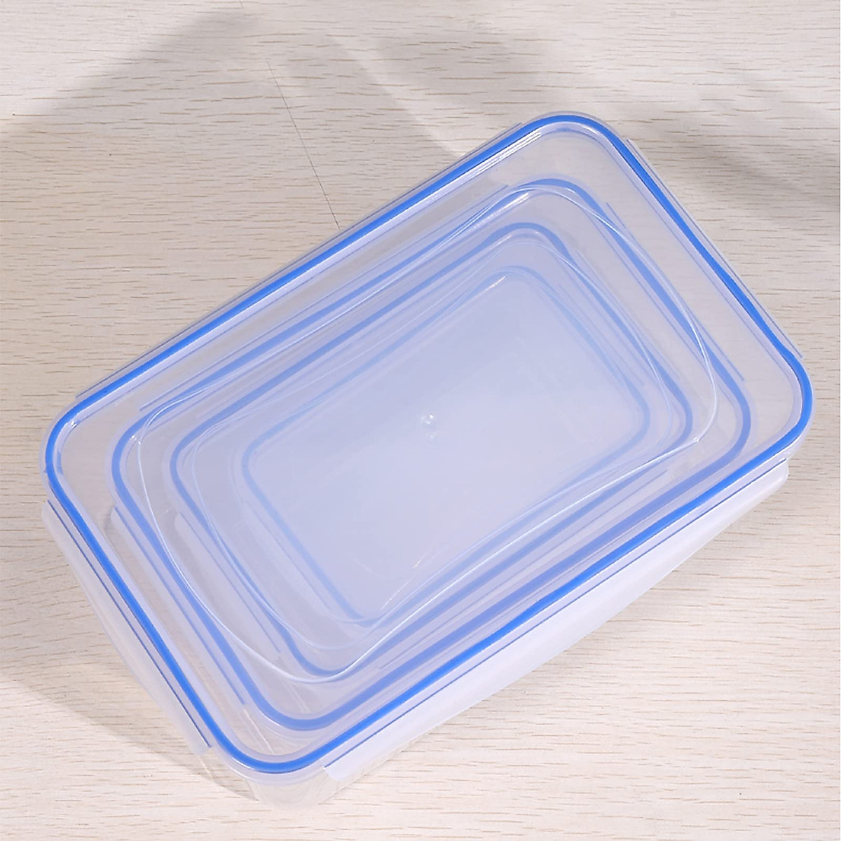 Business King Replacement Gaskets for Lids of Glass Meal Prep Containers, Universal Silicone Sealing Ring for Glass Food Container Seal Replacement Part