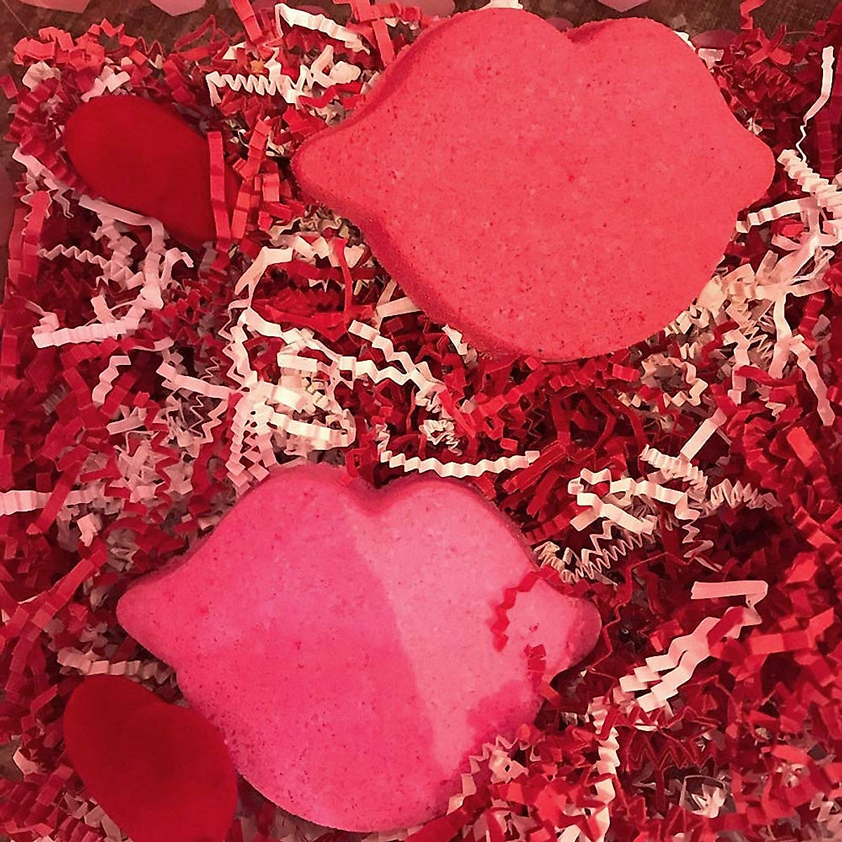 2 Pack Hot Lips Soap Molds, 3D Sexy Red Lips Kisses Collection Silicone Molds Chocolate Candy Bath Bomb Lotion Bar Mould Ice Cube Tray Cupcake Cake Baking Pan Wedding Party Supplies