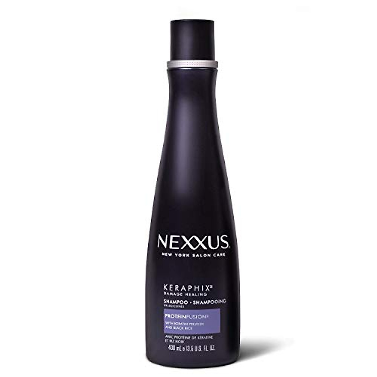 Nexxus Keraphix Shampoo for Damaged Hair Keraphix with ProteinFusion Silicone-Free with Keratin Protein and Black Rice 13.5 oz
