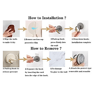 Vanloory Suction Cup Hook for Shower, Heavy Duty Shower Hook Removable Suction Cup Hanger for Wall/Window/Glass/Mirror/Tile, Hang up to 18LB Waterproof Robe and Towel Hook for Bathroom (Grey, 3 Pack)