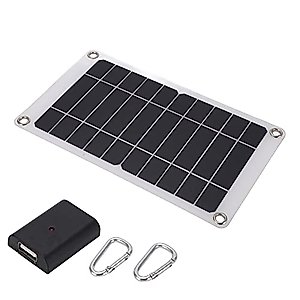 7.5W 5V USB Solar Panel Charger High Efficiency and Stable Portable Outdoor Monocrystalline Solar Panel Power Supply for Outdoors