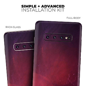 DesignSkinz Abstract Fire & Ice V12 Protective Vinyl Decal Wrap Skin Cover Compatible with The Samsung Galaxy S20 (Screen Trim & Back Glass Skin)