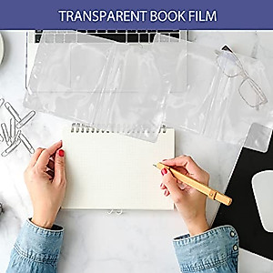 Operitacx 3pcs A5 Clear Book Covers Textbook Protector Covers Transparent Reusable Soft Book Case Notebook Sleeve Slipcases Magazines Jacket for Students Office
