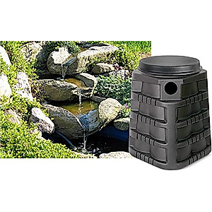 Little Giant SF 31-Gallon Simply Falls Pondless Disappearing Waterfall Vault, 19.3 Inches in Diameter x 24.5 Inches High, black, 566410