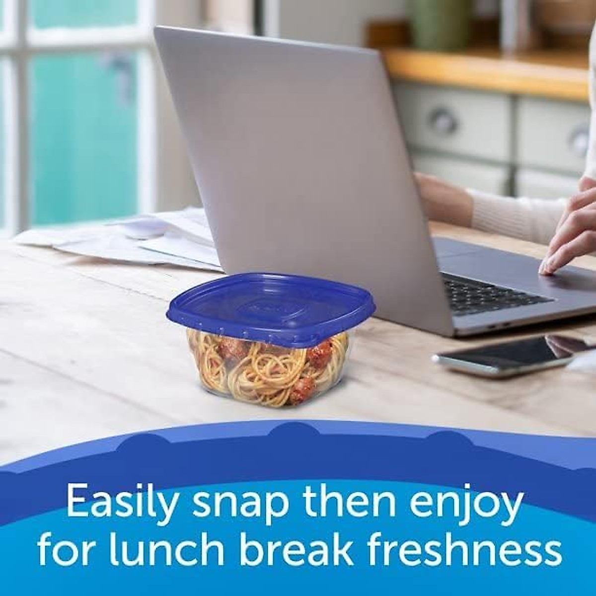 Ziploc Storage Containers Large Rectangle 2 Pack One Press Seal 2.25 QUART