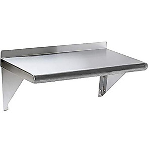 Stainless Steel Wall Mount Shelf 18 x 30 - NSF - Heavy Duty