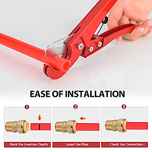 (Pack of 2) EFIELD 3/4 Inch x 3/4 Male Adapter Push to Connect Pex Copper, CPVC, 3/4 Inch, with a Disconnect Tool