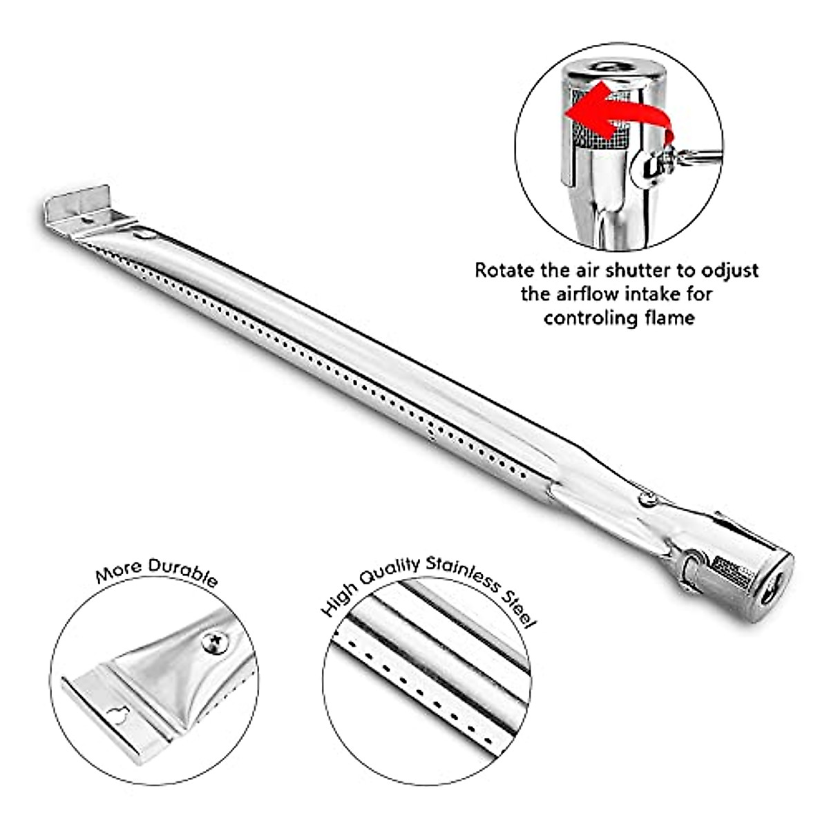 Uniflasy Grill Parts for Kenmore 146.34611410 146.23679310 146.46372610 146.34461410 146.16142210 146.10016510 146.23673310 146.16198211 146.46366610 146.1001751 146.4636561(Stainless Steel)