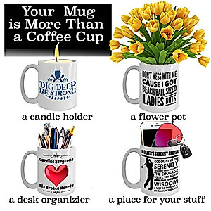 Camper Dad Mug - Dad's Camping - Large Father Coffee Cup - Birthday Anniversary Christmas Gift Stocking Stuffer - Camper Dad Husband Brother Uncle Soon-to-be Dad Co-worker Men