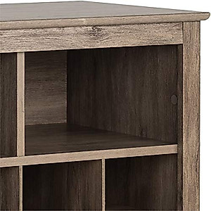 60 inch Shoe Cubby Console, Drifted Gray