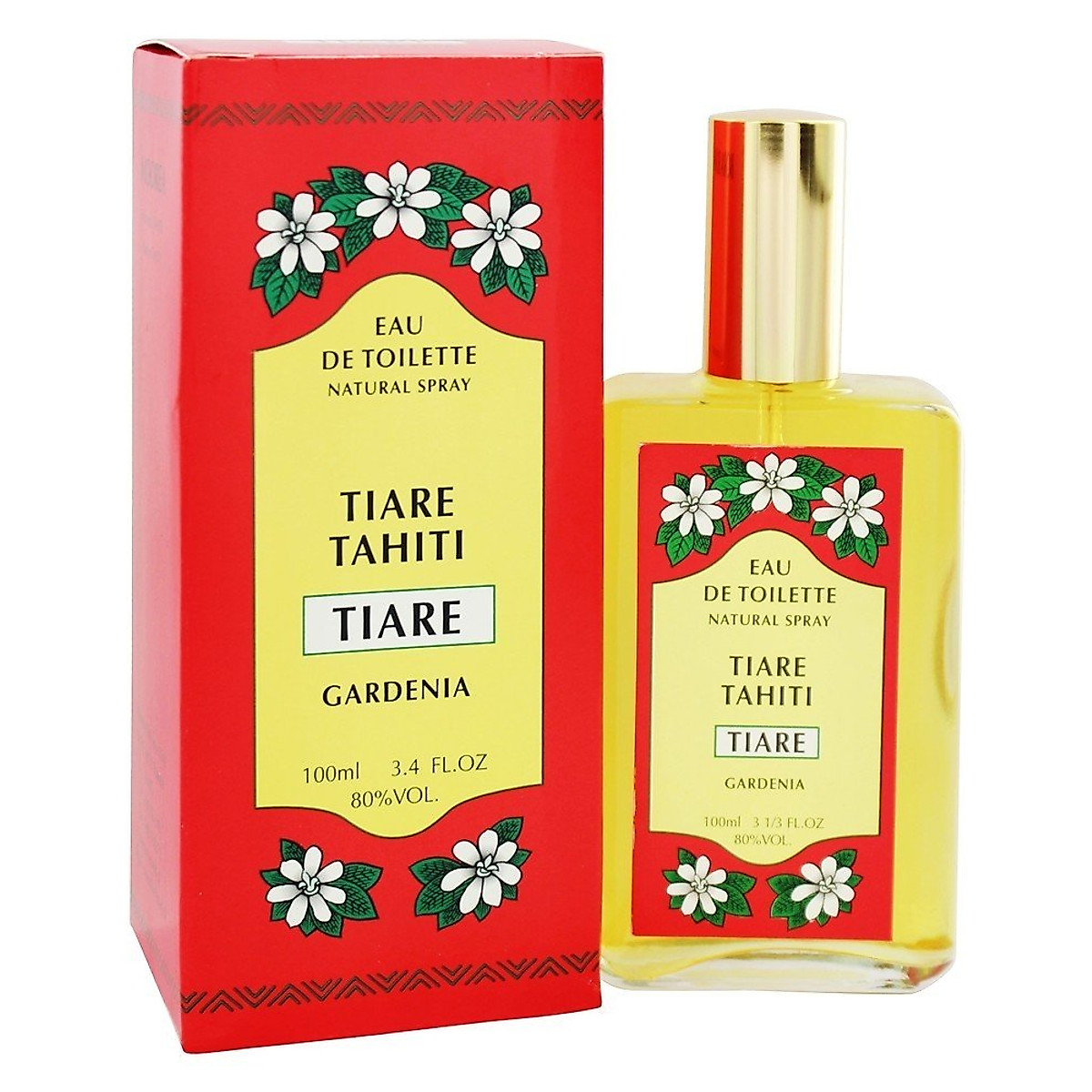 Monoi Tiare Tahiti Eau De Toilette Natural Spray Gardenia - 3.4 fl oz
