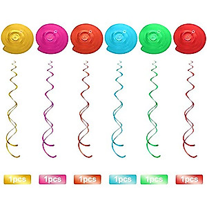 30 Pcs 1950's Rock and Roll Music Party Decorations Record Note Cutout Wall Decor Sign with Hanging Swirls Ceiling Decorations for 50's Theme Rock Music Short Video DJ Party Supplies 7 Inch